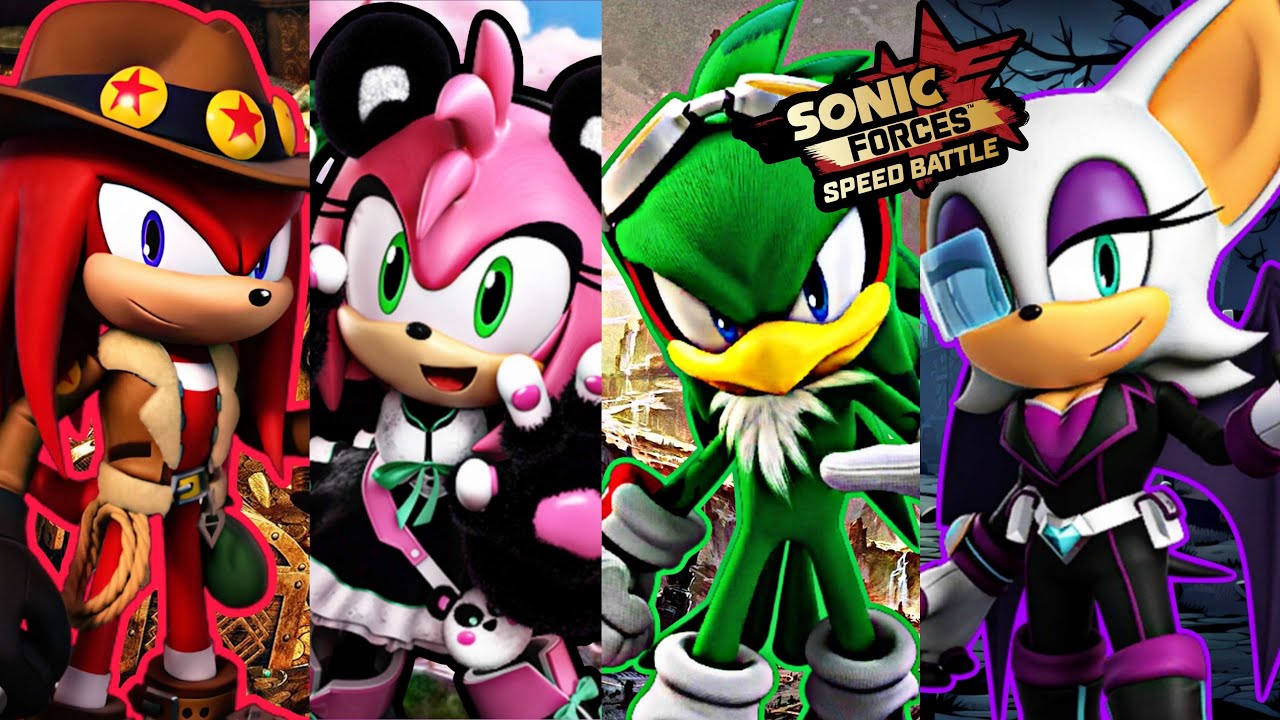Sonic Forces Speed Battle ~ Elite Agent Rouge / Panda Amy / Jet ...