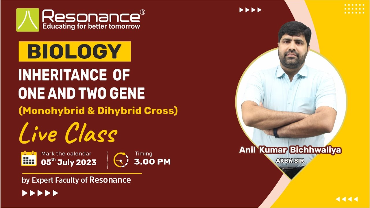 INHERITANCE OF ONE AND TWO GENE (MONOHYBRID AND DIHYBRID CROSS) - YouTube