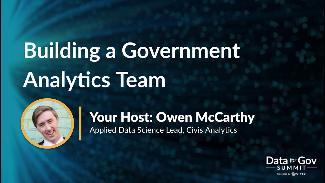 Building a Government Data Science Team - YouTube
