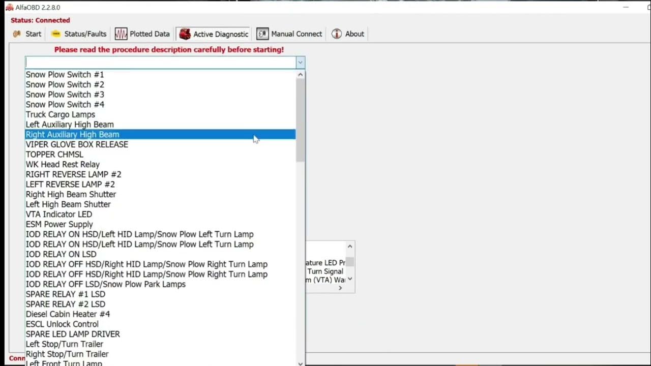alfaobd LED chmsl & cargo camera programming | 2018 4th Gen Ram 1500 ...