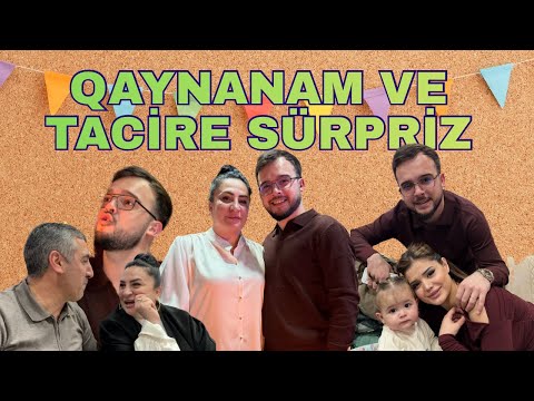 MAMA VƏ TACİRƏ SÜRPRİZ AD GÜNÜ😍♥️PAPA İLƏ ANCAQ QIRIŞDIQ😡🤣