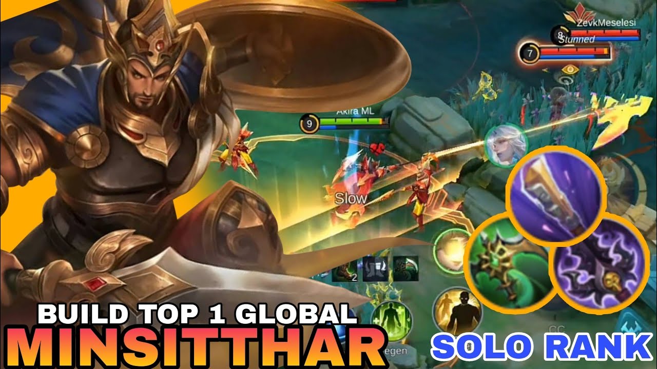 MINSITTHAR BEST BUILD 2024 | SOLO RANK MINSITTHAR GAMEPLAY | MOBILE ...
