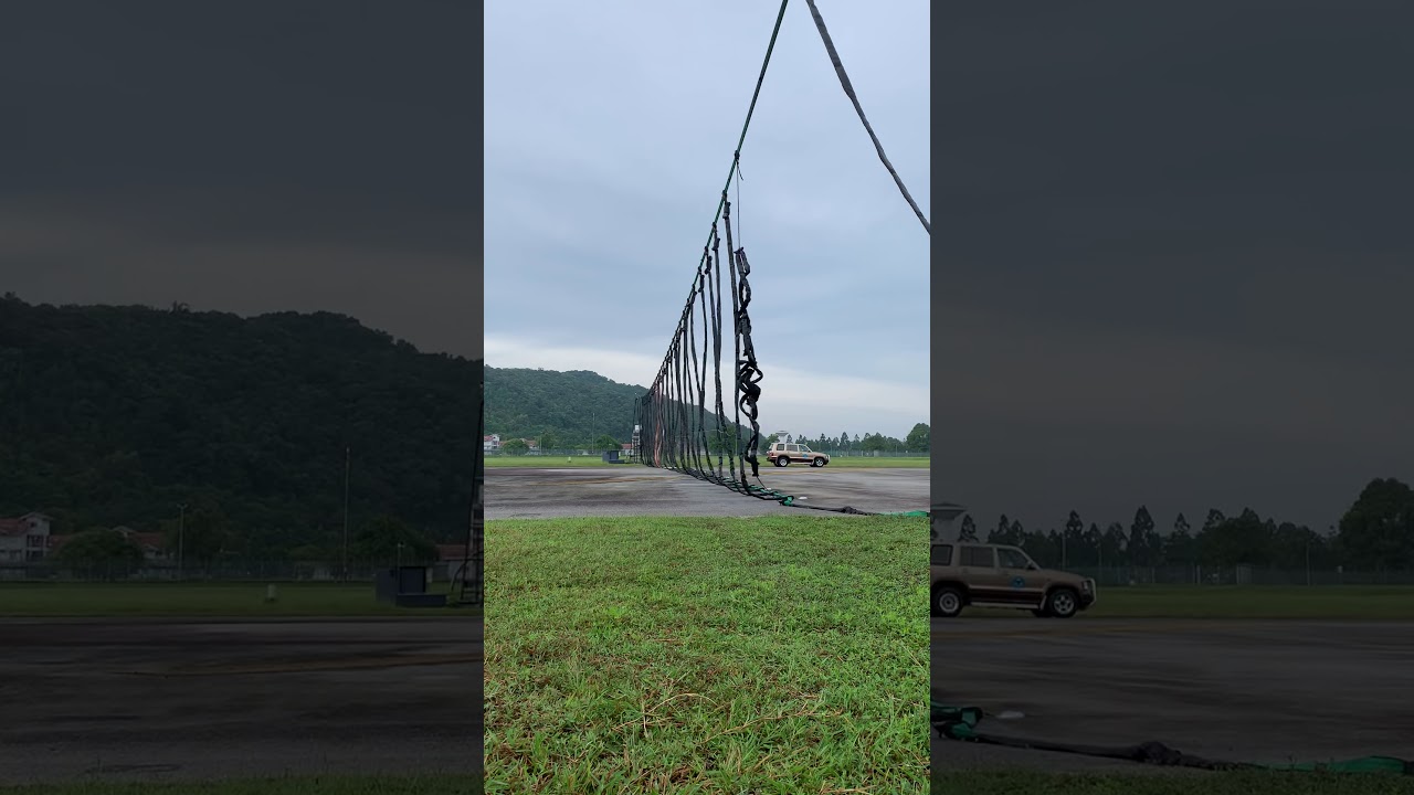 Aircraft Arrester Barrier - YouTube