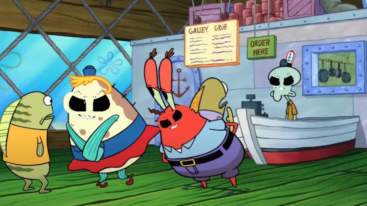 THE STORY OF EVIL SPONGEBOB | MR. CRABBE FLIRTS WITH THE INSTRUCTOR AND ...