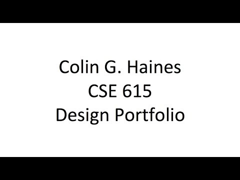 CSE 615 Design Portfolio - YouTube