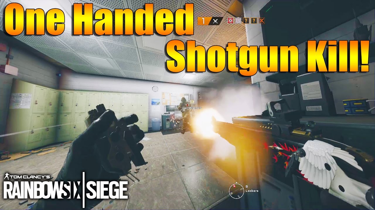 One Handed Shotgun Kill! | Rainbow Six Siege - YouTube