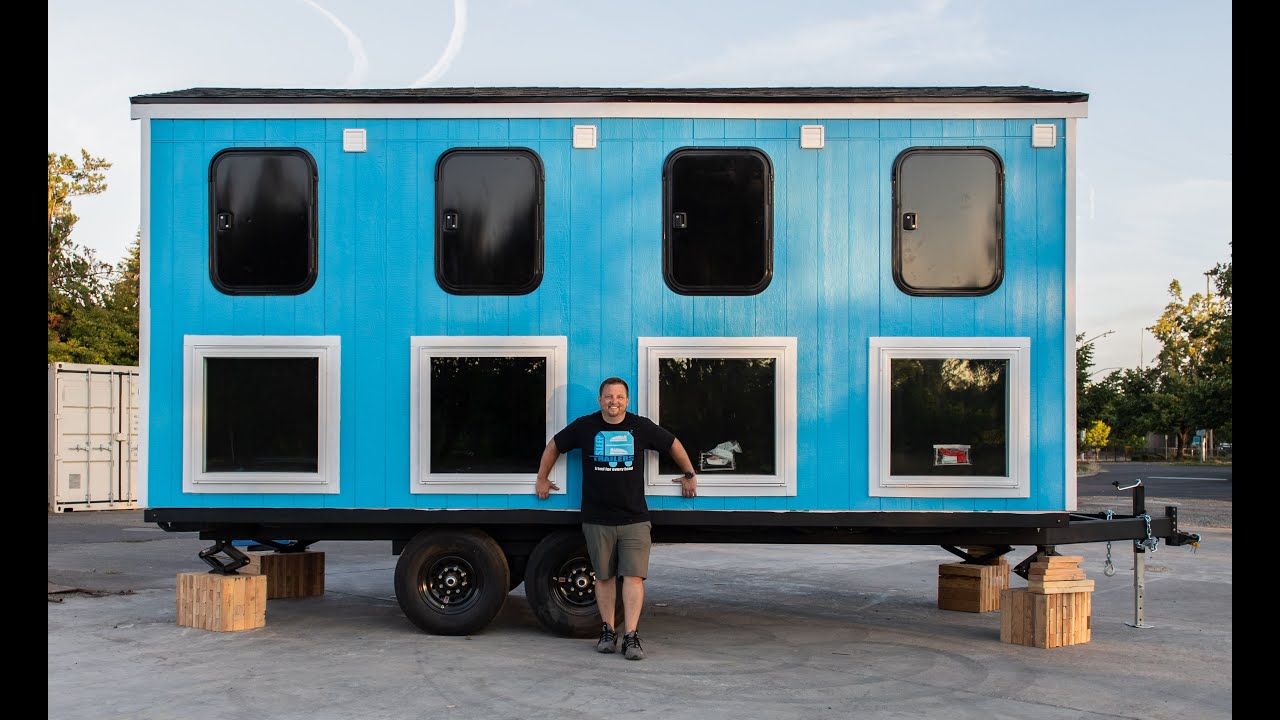 Sleep Trailer Transitional housing for at least 8! - YouTube