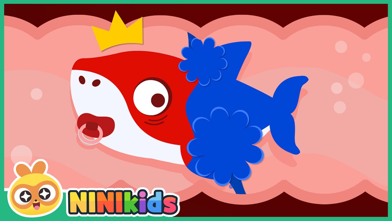 Baby shark in mommy shark stomach | Let's Have a Baby! | Learn Colors ...