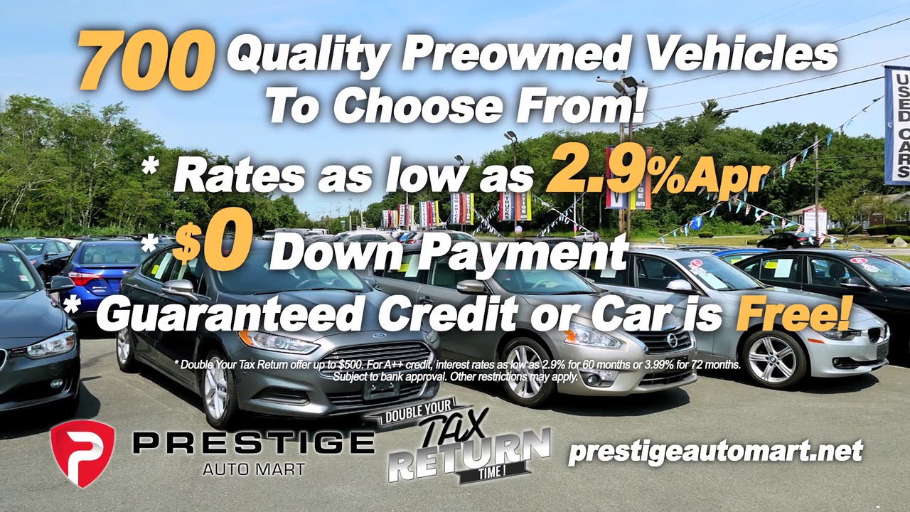 Prestige Auto Mart - Double Your Tax Return - YouTube