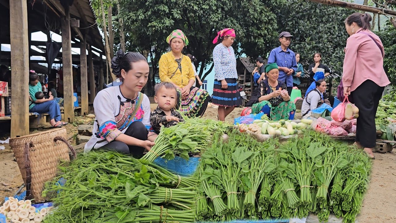 The heart of a 17 year old single mother - Harvesting pumpkin tops to ...