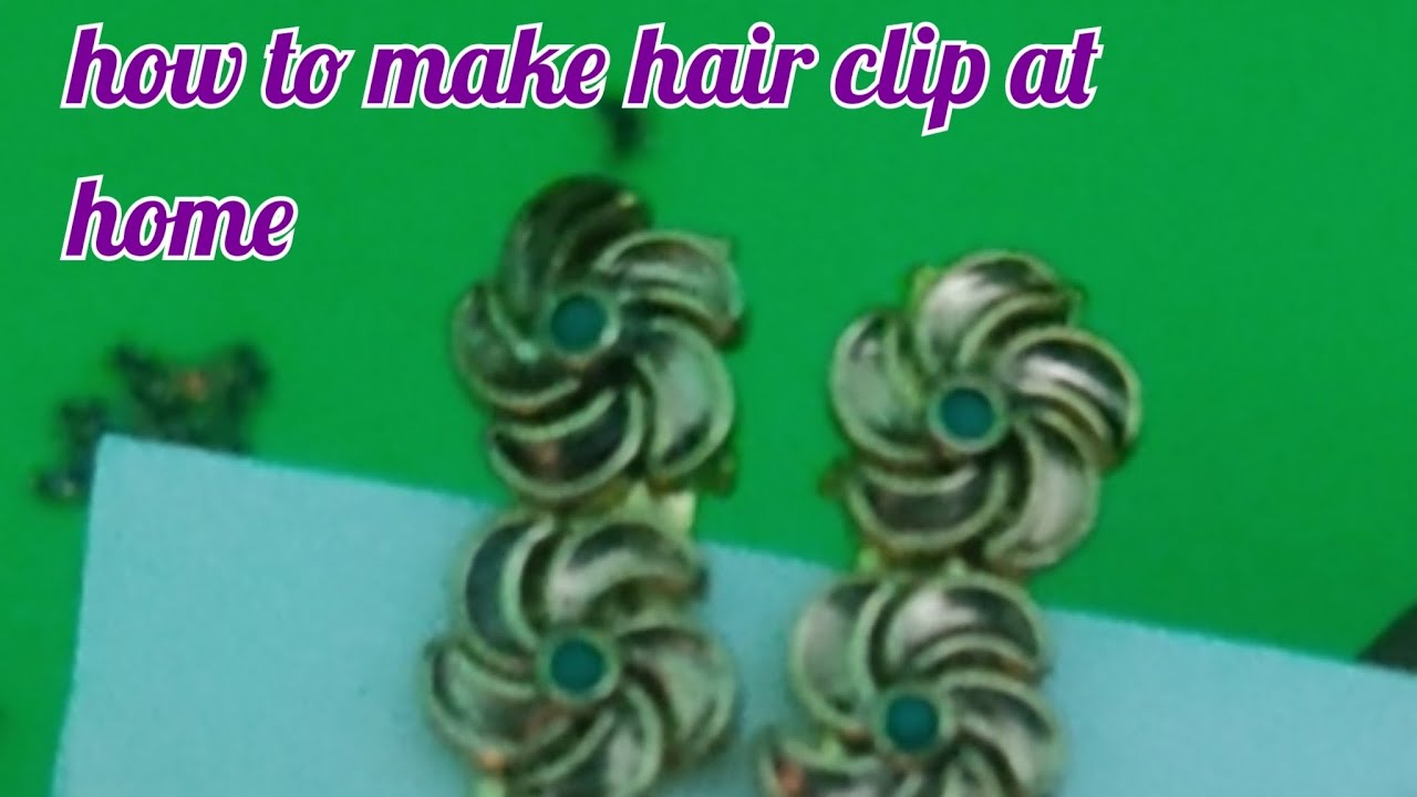 How to make Hair clip at home simple and beautiful hair accessories ...