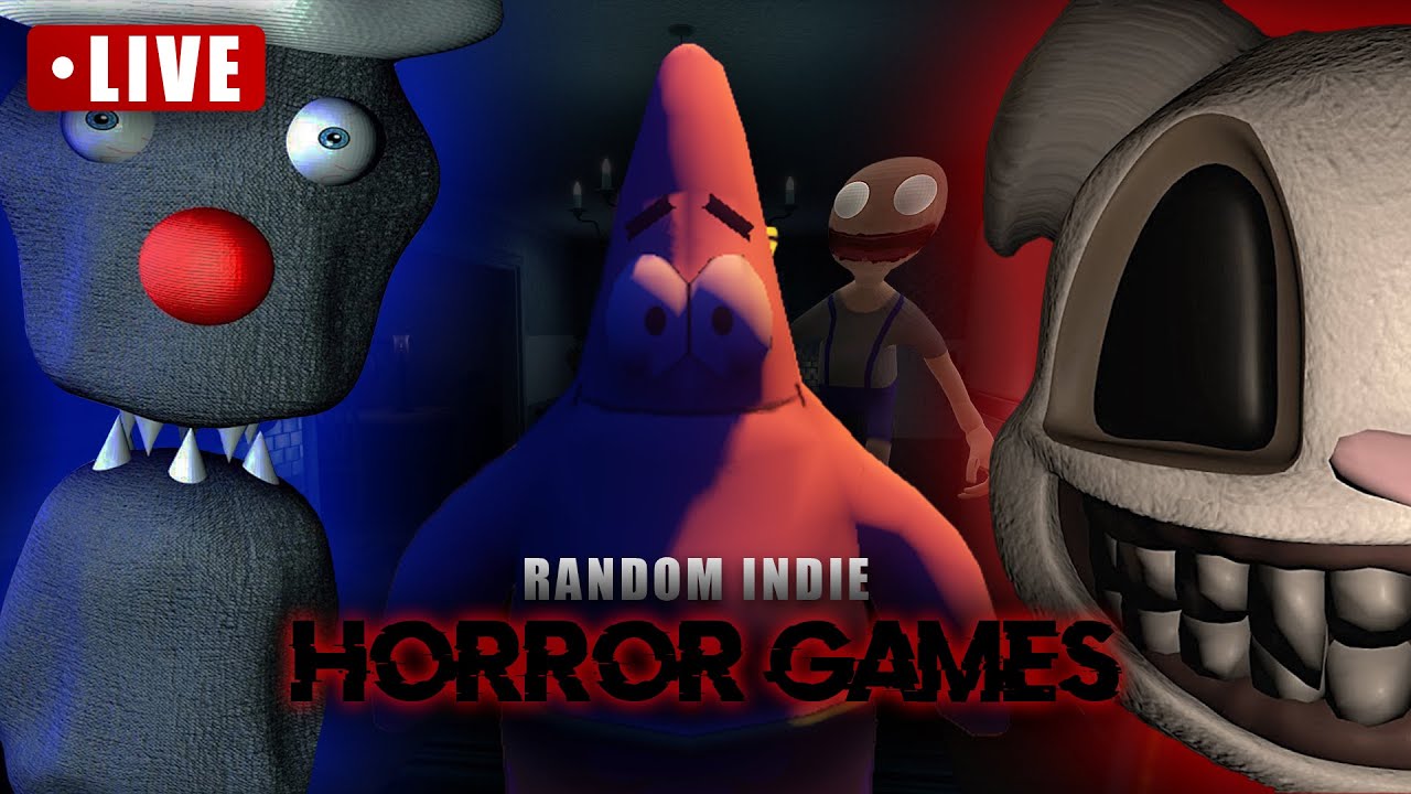 RANDOM INDIE HORROR GAMES STREAM VOD! | NIGHTMARE IN SQUIDVILLE ...