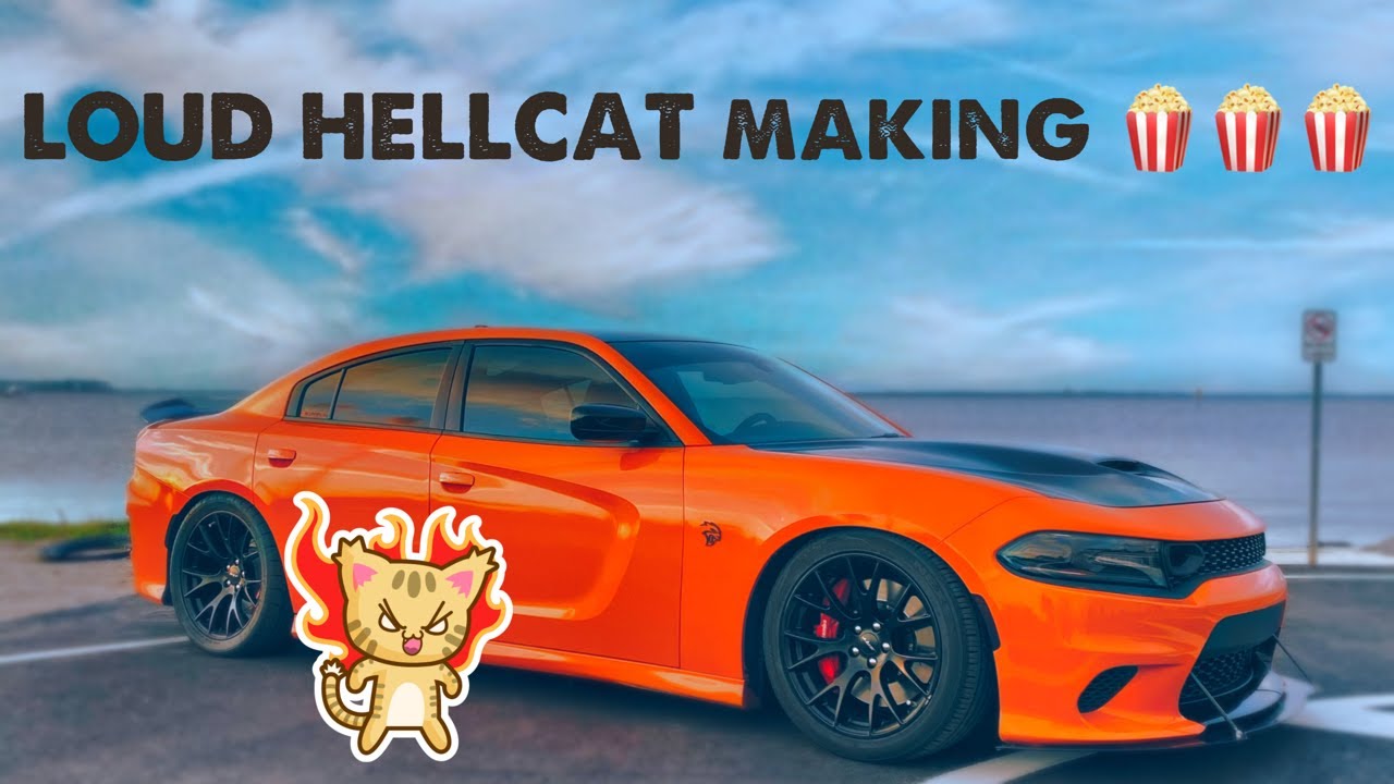 900HP HELLCAT loud exhaust & POPS like 🍿🍿 - YouTube