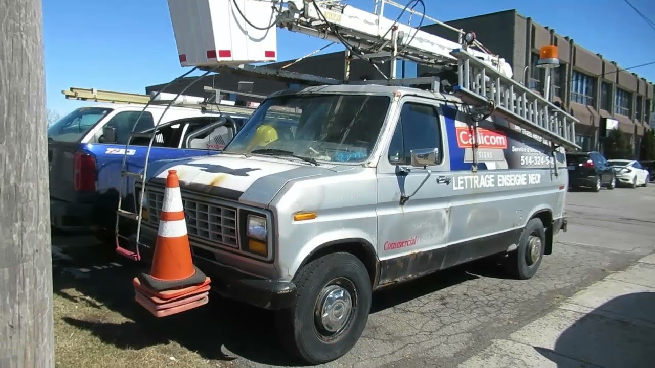 EX BELL CANADA FORD ECONOLINE VAN SIGHTING / MARCH 2019 - YouTube