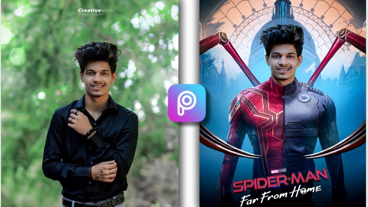 Spider-Man Photo Editing || PicsArt Spider-Man far from home photo ...