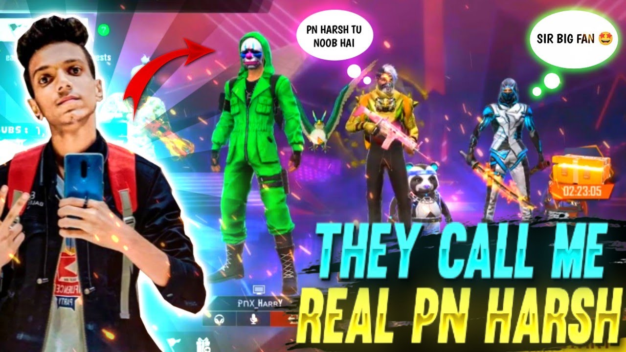 They Call Me Real PN HARSH @PRO-NATION / Free Fire / Harry Spidy - YouTube