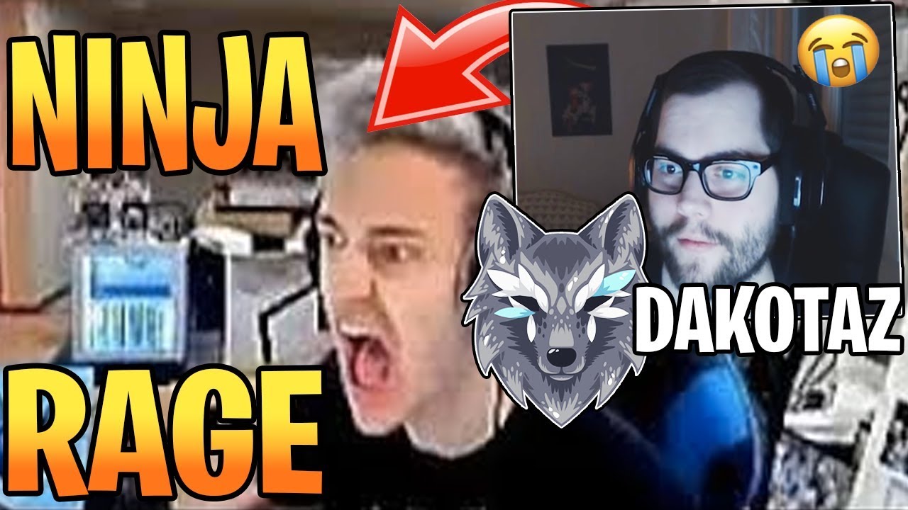 DAKOTAZ REACTS TO NINJA *RAGE* COMPILATION!! (HE LAUGHED SO HARD ...