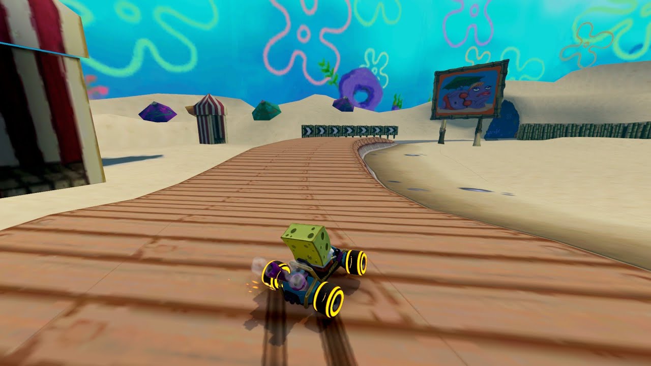 SPONGEBOB GAMEPLAY | The Karters 2 : Turbo Charged | Modded Race - YouTube