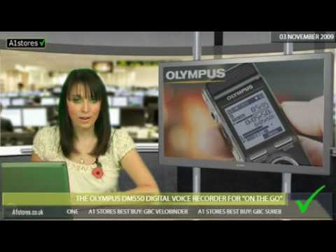 The Olympus DM550 digital voice recorder for "on the go" - YouTube