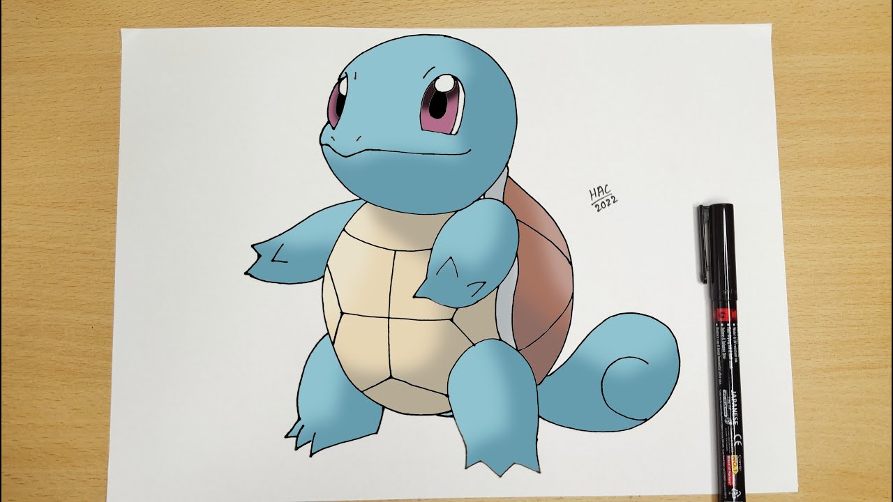 How to draw Pokémon || Squirtle - Pokémon #007 - YouTube