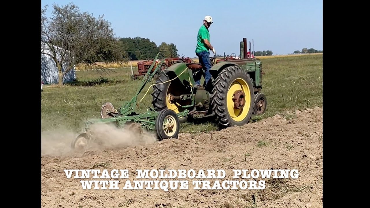 Vintage Moldboard Plowing with Antique Tractors - YouTube