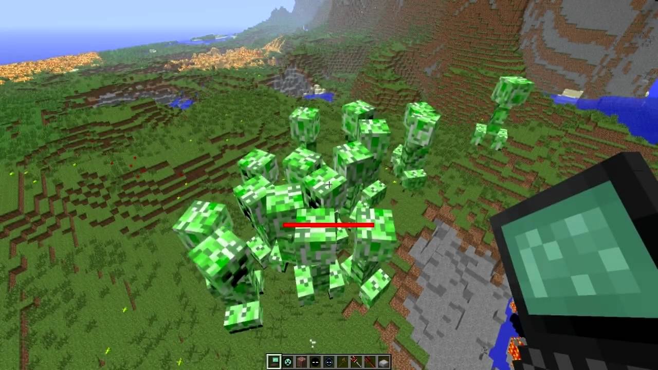 Minecraft - Giant Creepers vs Predator Missile - YouTube