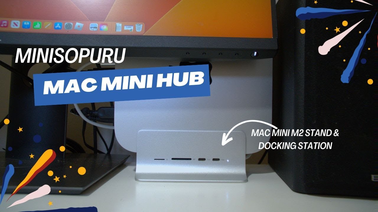 Minisopuru Mac Mini M2 Stand and Docking Station 201A - YouTube