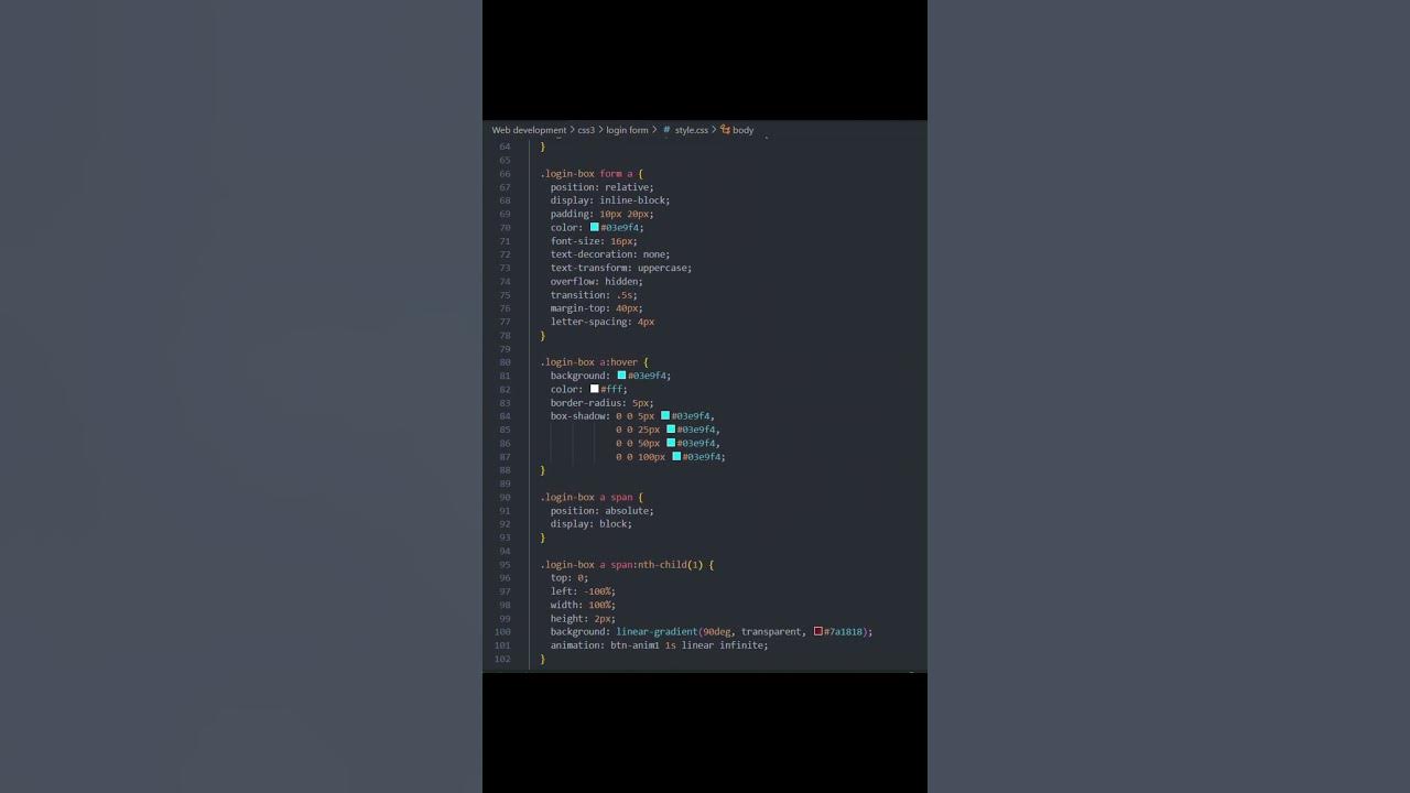 Faltu Ki Coding Animated Login Form Html Css Shortsvideo Youtubeshorts Shorts Viral