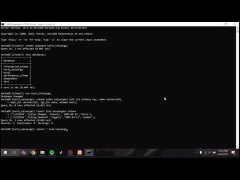 TUTORIAL MEMBUAT TABEL, INSERT, UPDATE, DELETE PADA QSL - YouTube
