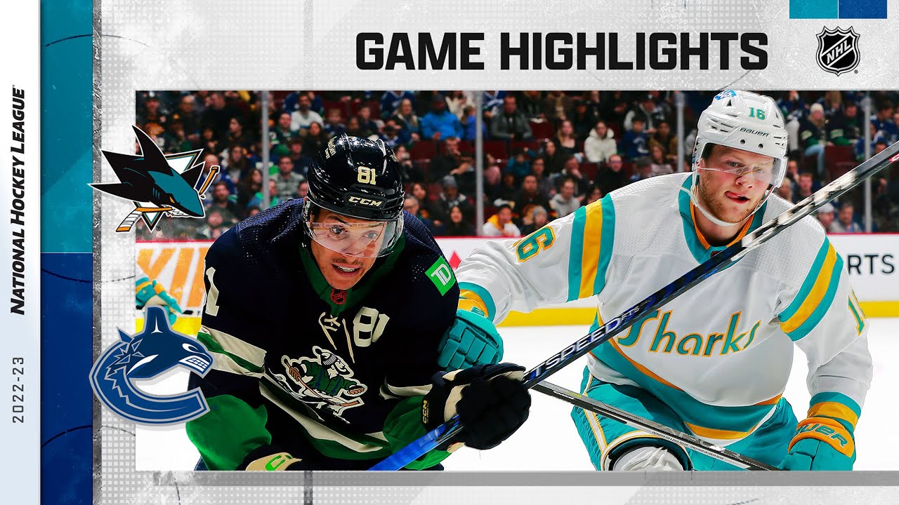 Sharks @ Canucks 12/27 | NHL Highlights 2022 - YouTube