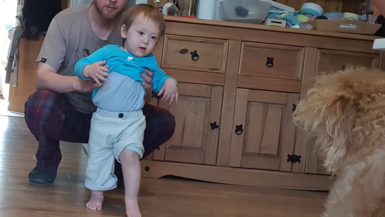 Baby Taiyo First Walk!!! - YouTube