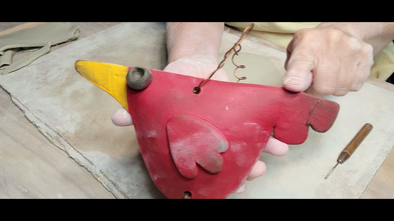 How to Handbuild a Redbird from Stoneware Clay - YouTube