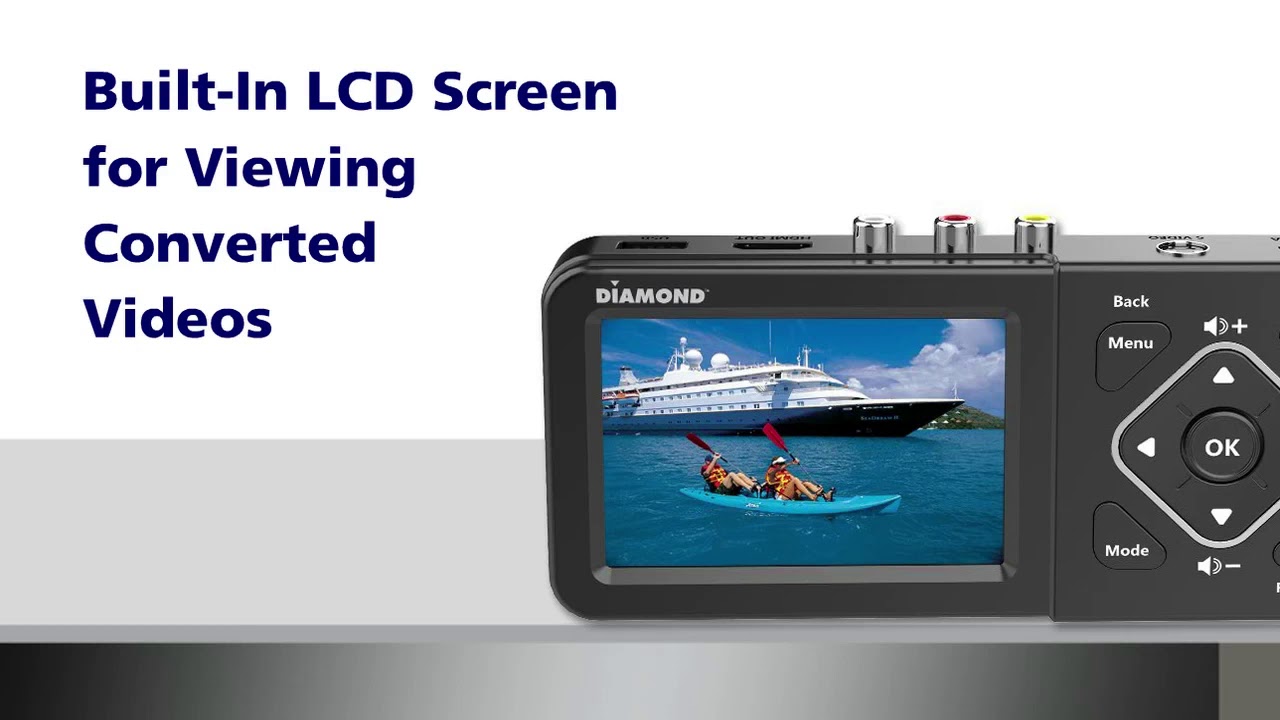 Diamond VC500ST Stand Alone Personal One-Touch VHS to Digital Converter ...