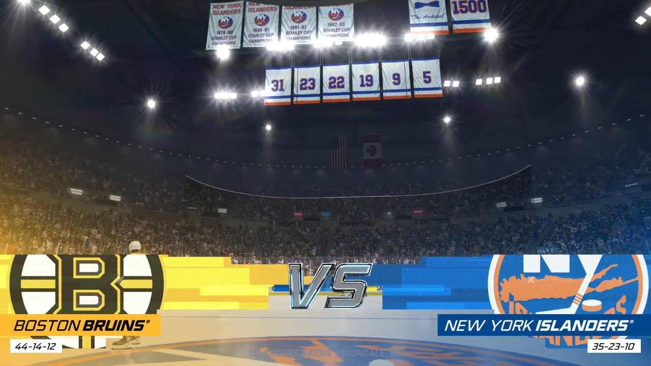 NHL 21 Full Match - Boston Bruins vs New York Islanders - Simulation ...