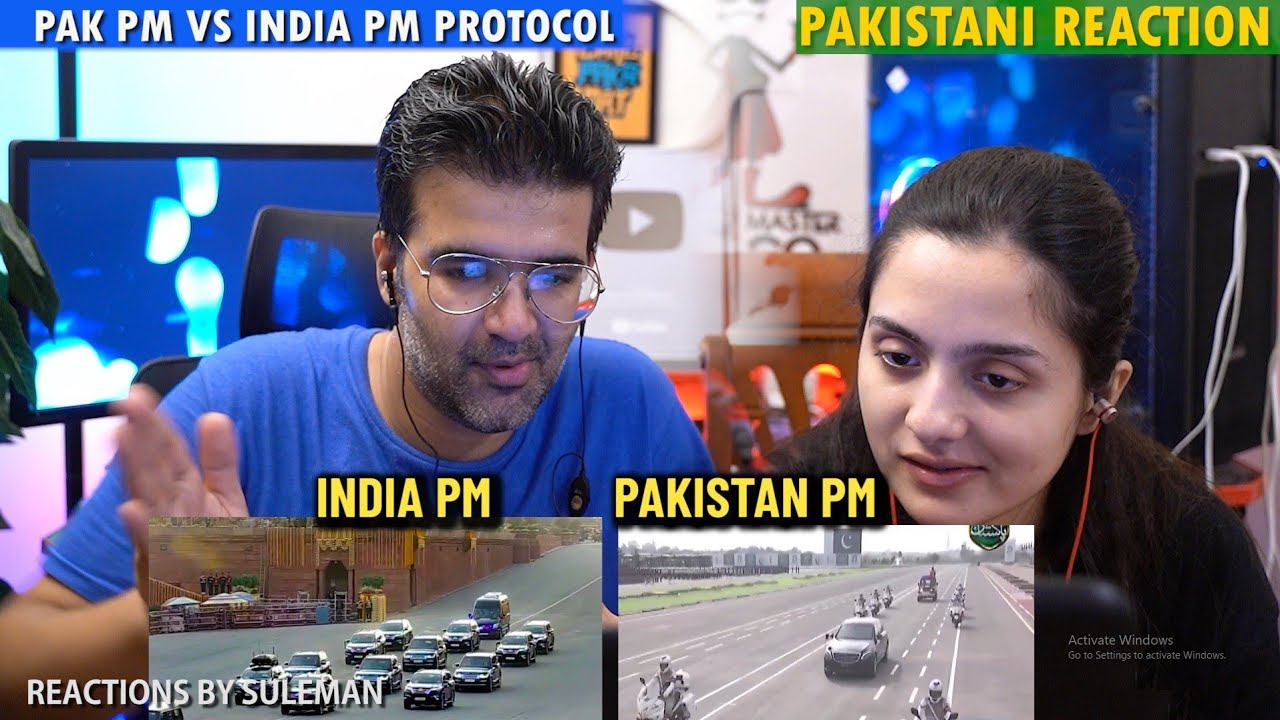 Pakistani Couple Reacts To India PM Vs Pakistan PM Protocol | Best ...
