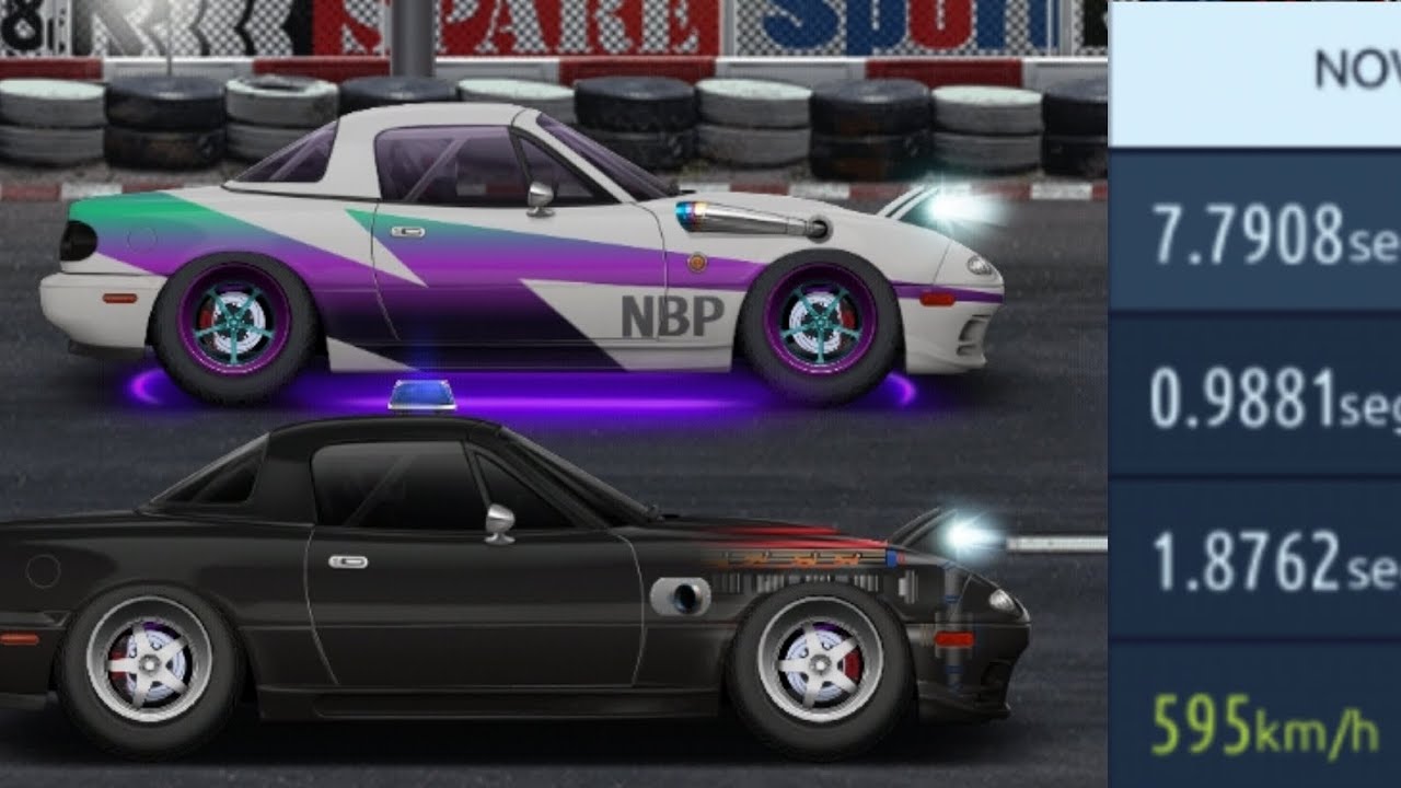 Drag racing streets Miata mx5 7.7908 - YouTube