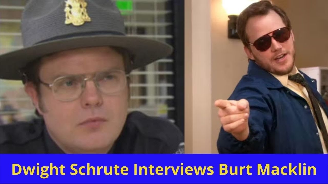 Dwight Schrute Interviews Burt Macklin - YouTube