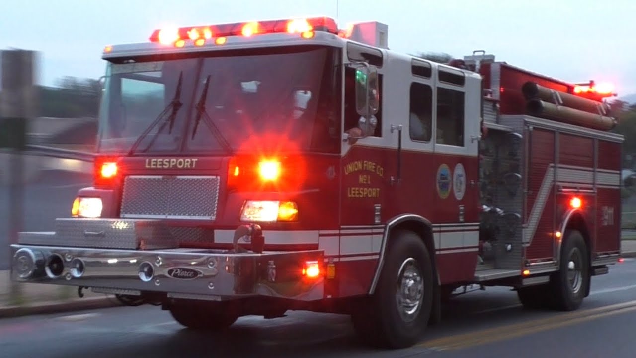 Union Fire Company of Leesport Rescue Engine 37 Responding 7/8/20 - YouTube