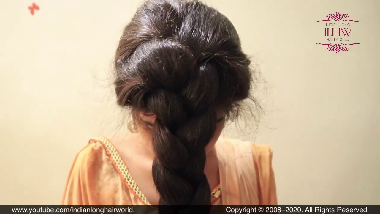 ASMR Elephant Trunk Braid | Front Hair Braid Over Face | Abstract Hair ...