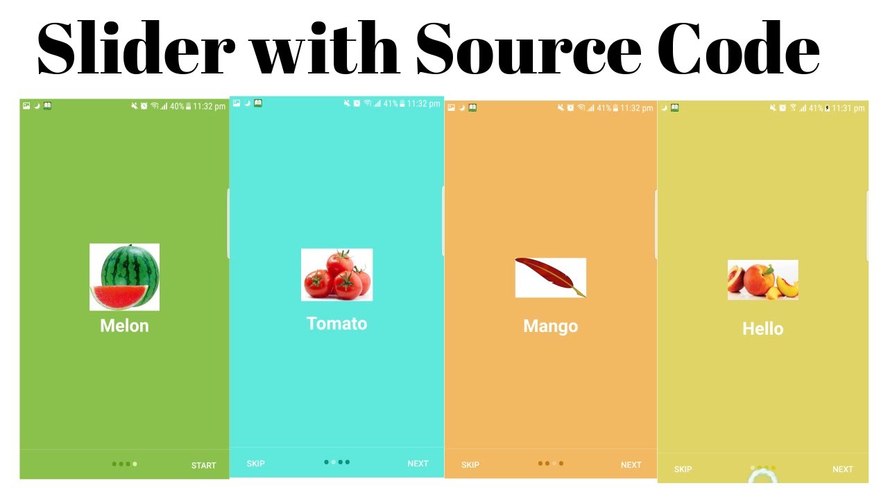 2 Slider in android studio 2020 | Image slider in android studio - YouTube