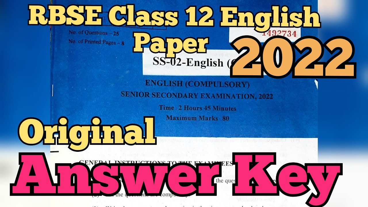 Rbse Class 12 English Paper 2022 Answer Key rbse Class 12 English rbse-class-12-english-paper-2022-answer-key-rbse-class-12-english