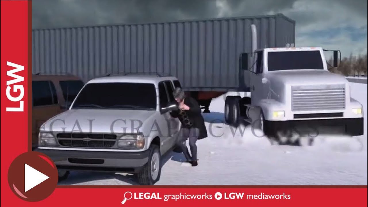 Truck Accident Recreation 3D Animation - YouTube