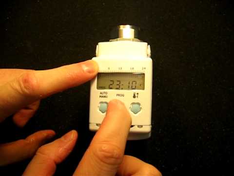 Radiator Thermostat with Digital LCD / Electronic radiator heater ...