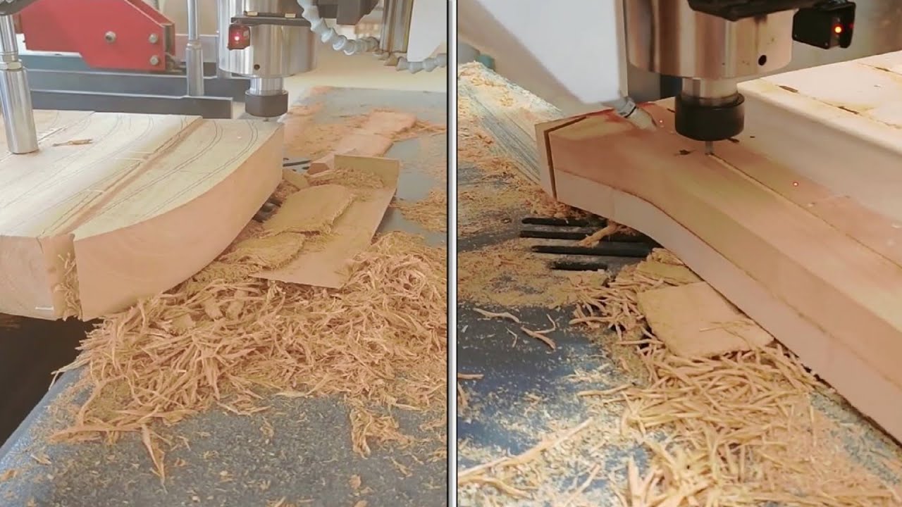 Processing wooden cutter flows - YouTube