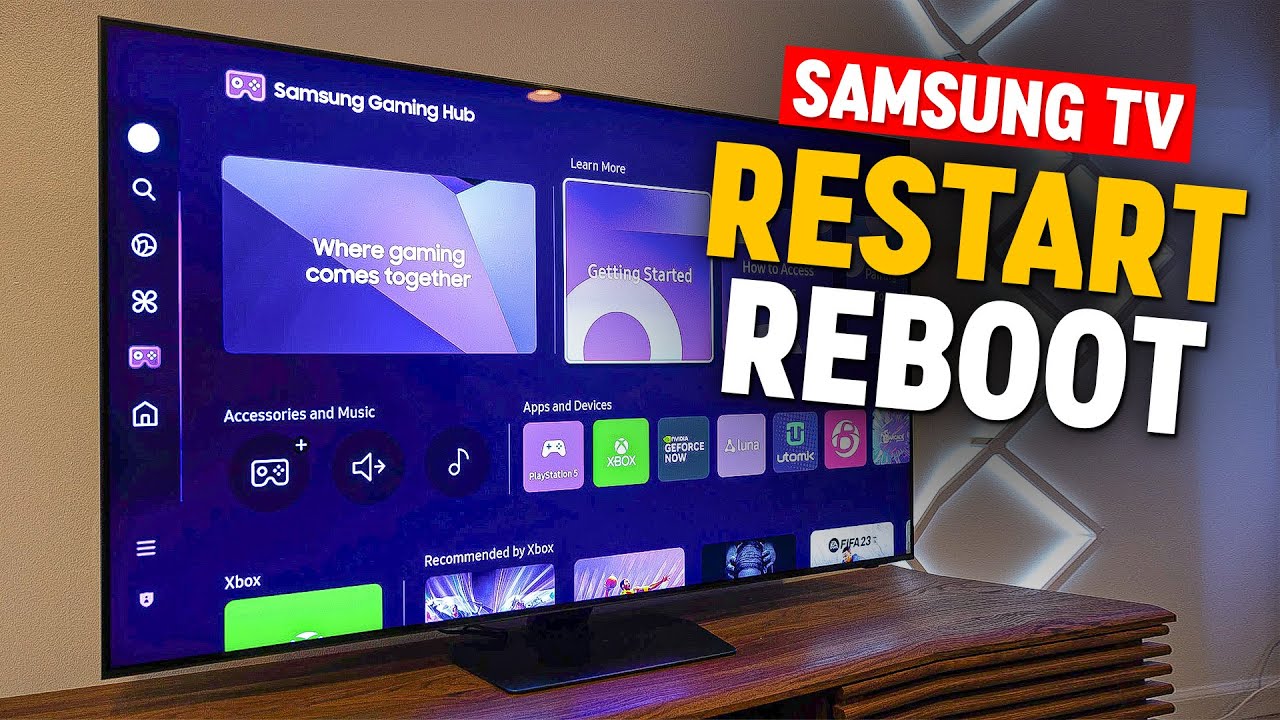 How To Restart a Samsung TV - YouTube
