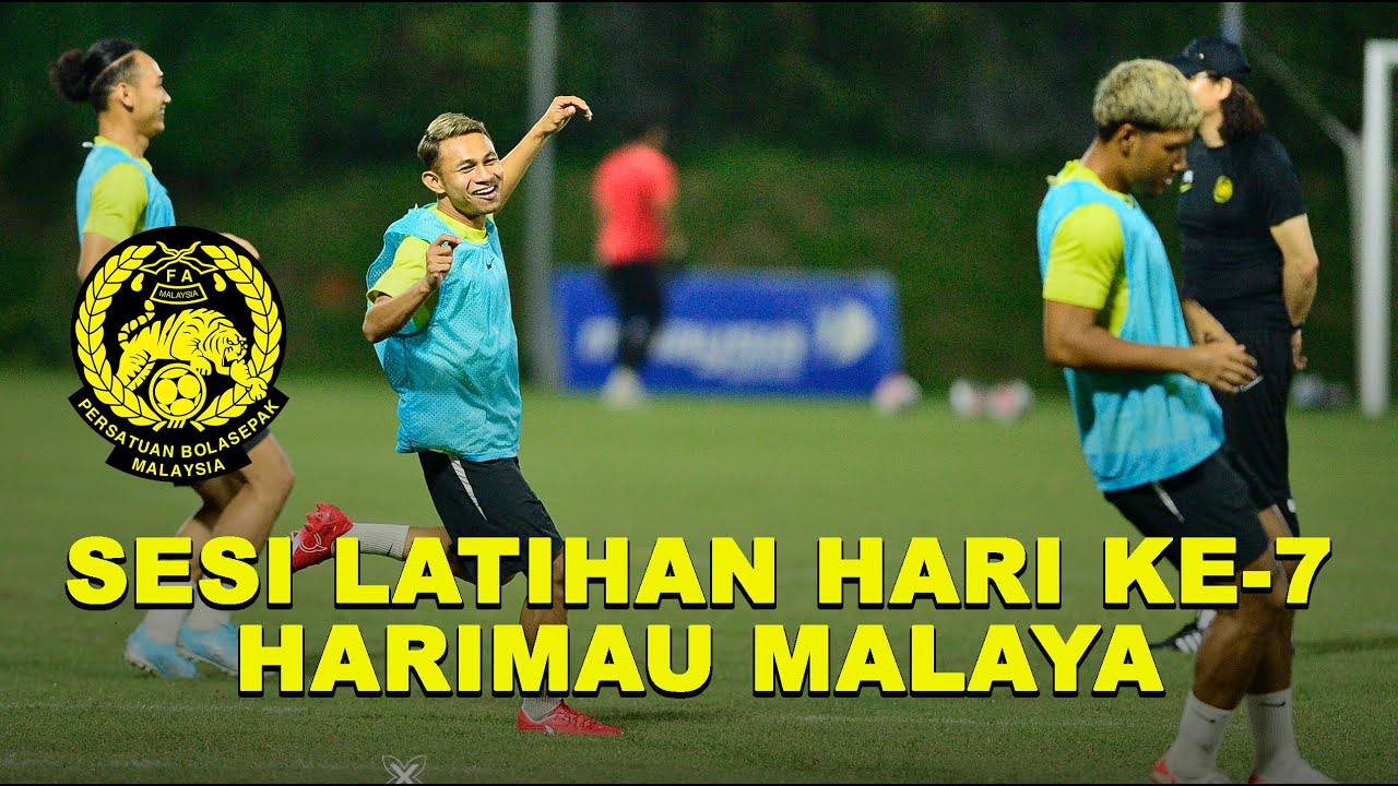 Sesi latihan skuad Harimau Malaya di Wisma FAM, Kelana Jaya, pada hari ...