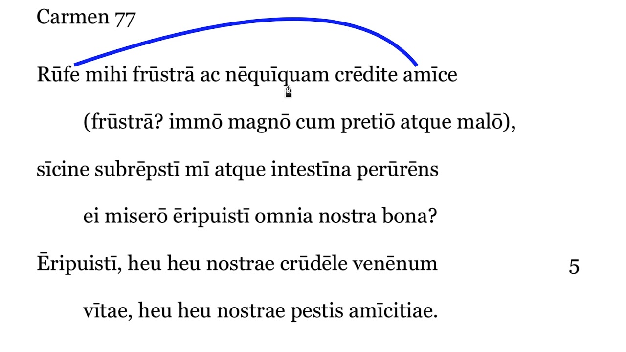 Catullus 77 - YouTube