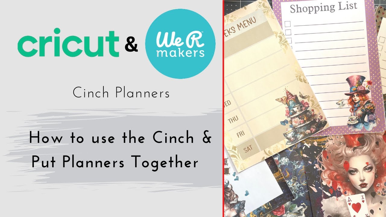 Cricut & We R Makers Cinch Planner Part 2 - Construction - YouTube