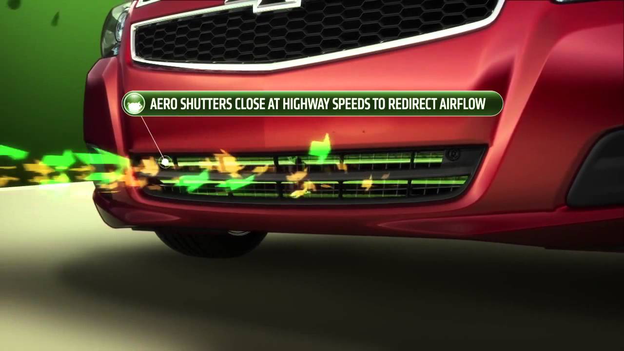 Chevrolet Malibu Eco Aero Shutter Animation - YouTube