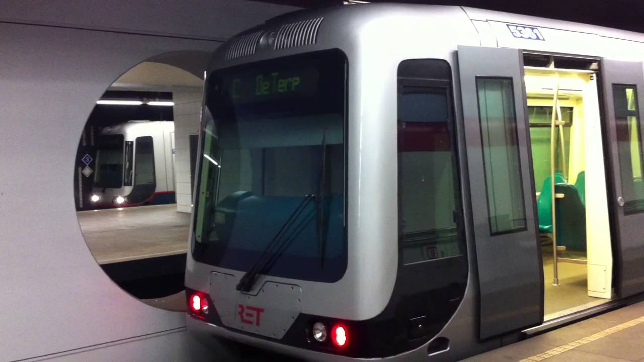 RET Metro Type B Combi & Type S op Blaak Rotterdam (5361 met nieuwe ...